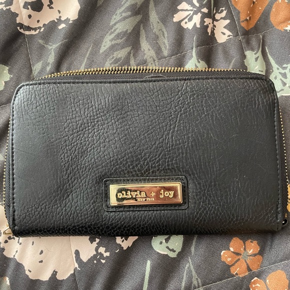 Olivia + Joy | Bags | Olivia Joy Black Wallet | Poshmark